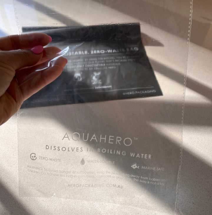 CoolGreenTech: [Just Add Water To Dissolve This Bag] – Hero Packaging
