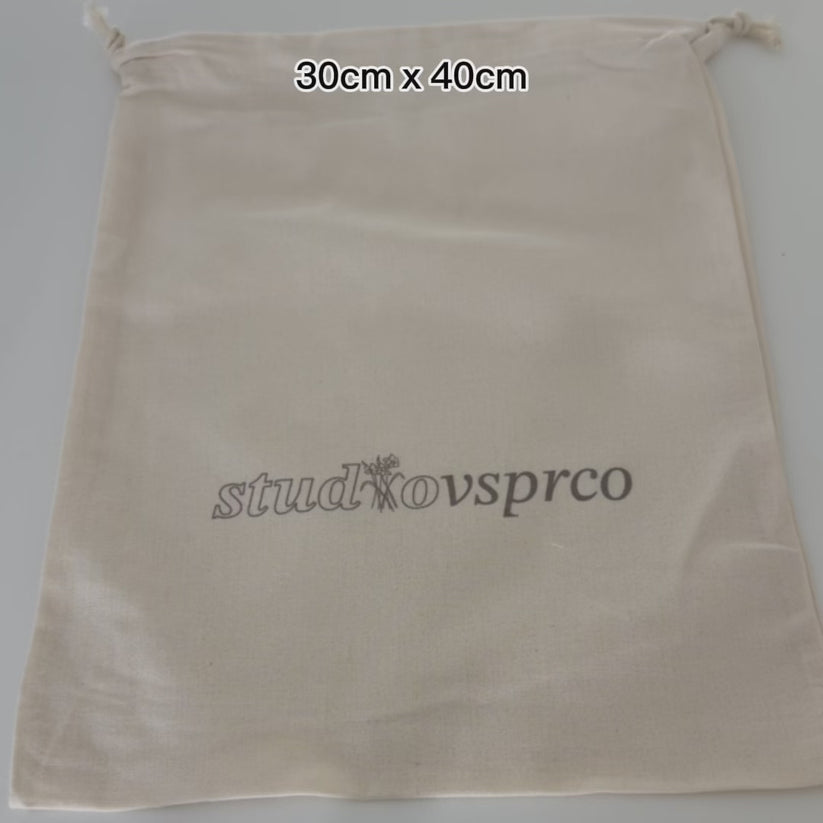 HERO Calico Drawstring Dust Bags - Custom or Plain - made with Recycle ...