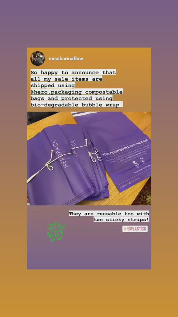 Home Compostable Purple Shipping Mailers | Hero Packaging