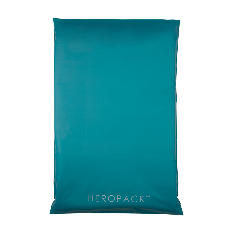 Home Compostable Teal Green Shipping Mailers | Hero Packaging