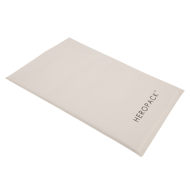 Home Compostable White & Grey Shipping Mailers | Hero Packaging