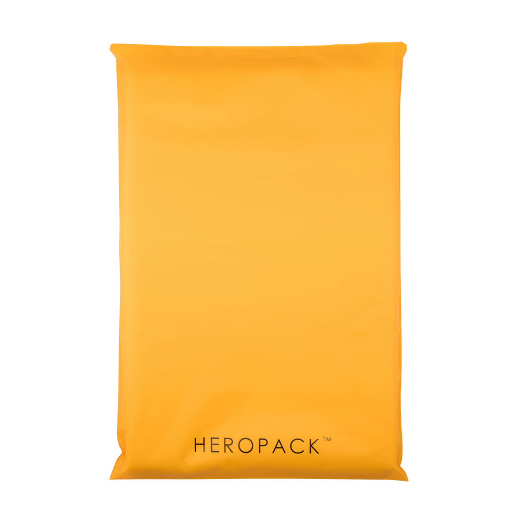 Home Compostable Yellow Shipping Mailers | Hero Packaging