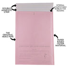 Compostable Padded Pink Mailers & Shipping Bags | Hero Packaging