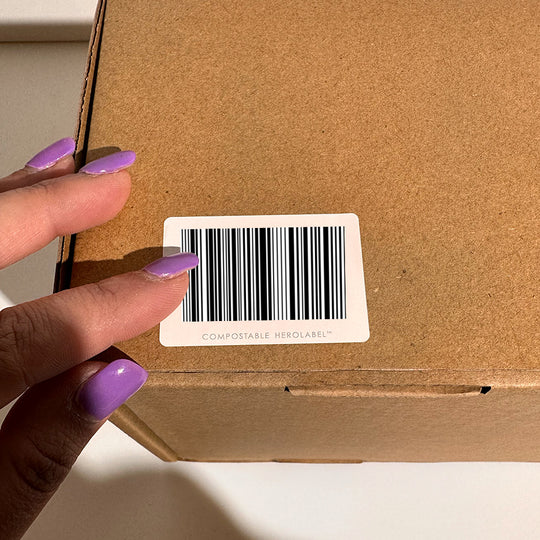 HEROLABEL - Rectangle Compostable Labels - 5cm x 3.5cm (1000 labels pe ...